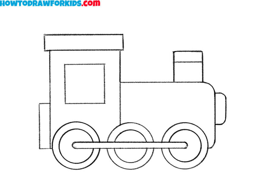 How to Draw a Train - Easy Drawing Tutorial For Kids