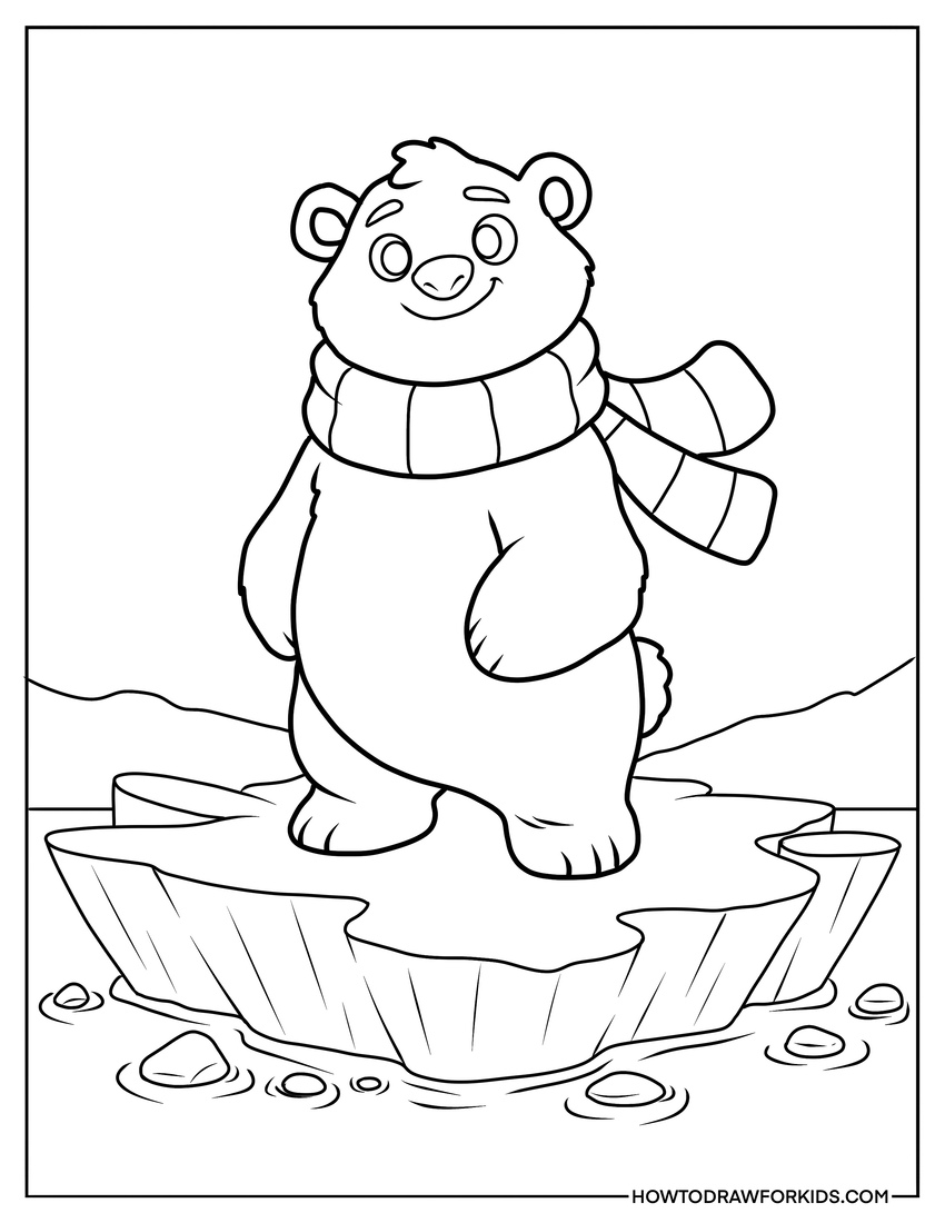 Polar Bear Coloring Pages - Free Printables