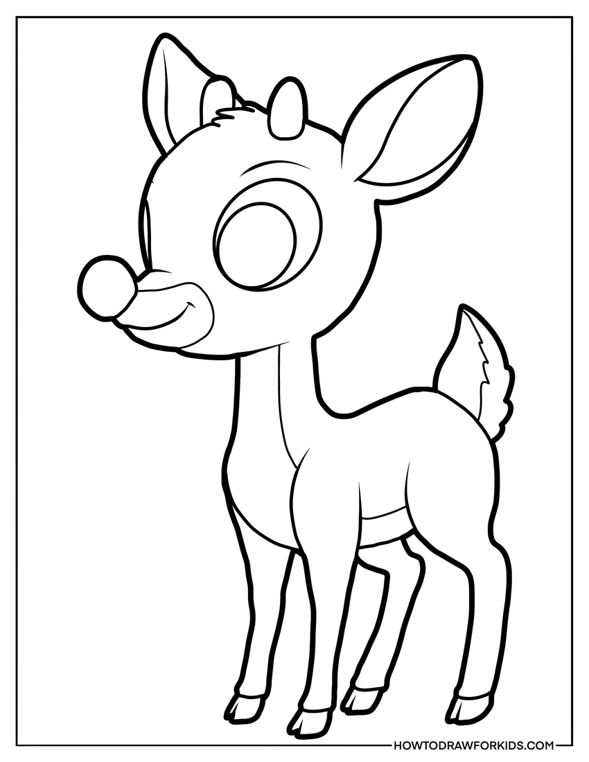 Rudolph Coloring Pages - Free Printables