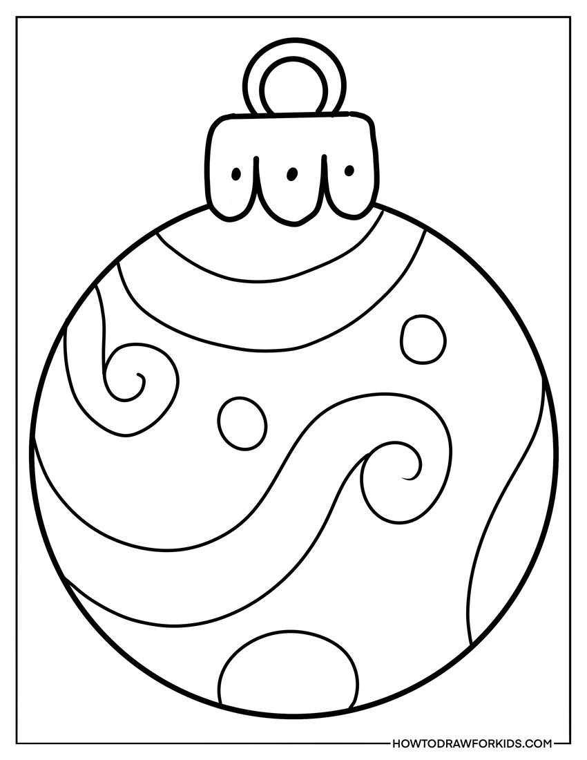 Christmas Ornaments Coloring Pages - Free Printables