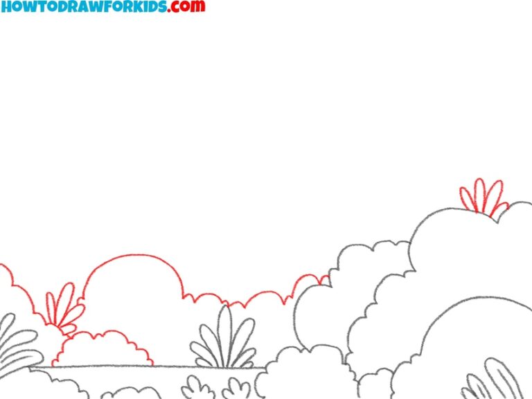 How to Draw a Jungle - Easy Drawing Tutorial For Kids