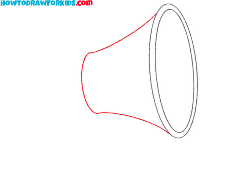How to Draw a Megaphone - Easy Drawing Tutorial For Kids