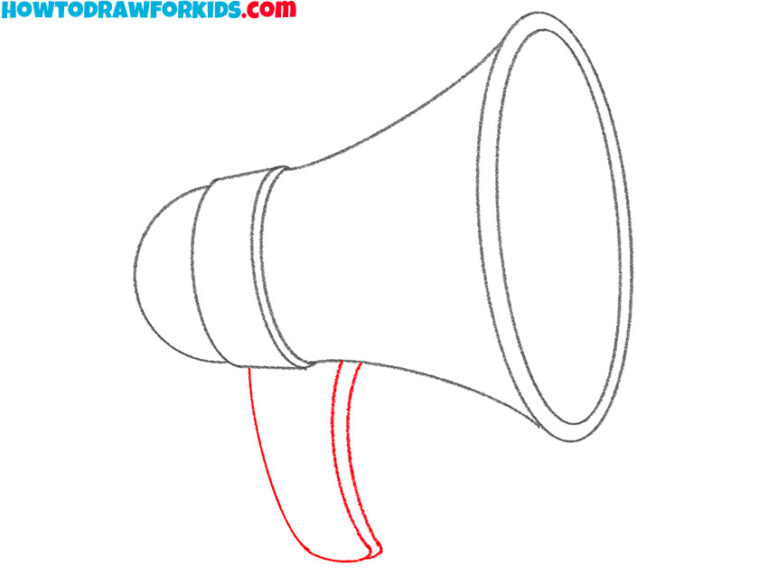 How to Draw a Megaphone - Easy Drawing Tutorial For Kids
