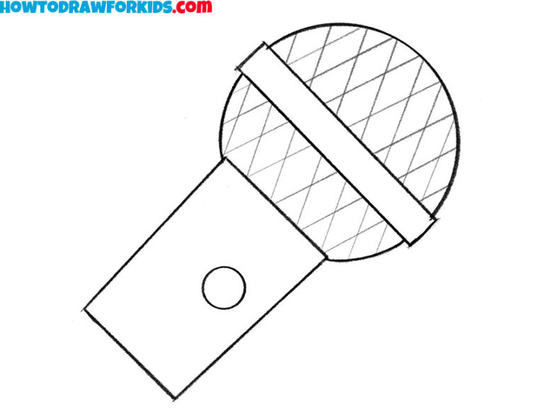 How to Draw a Microphone - Easy Drawing Tutorial For Kids