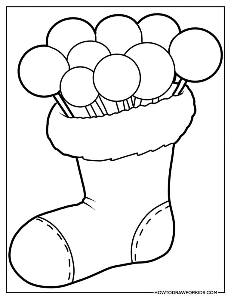 Christmas Stocking Coloring Pages - Free Printables