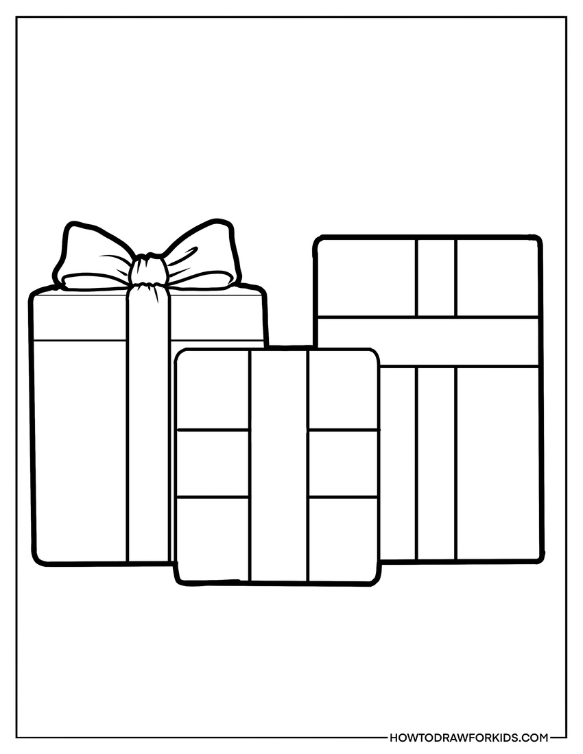 Present Coloring Pages - Free Printables