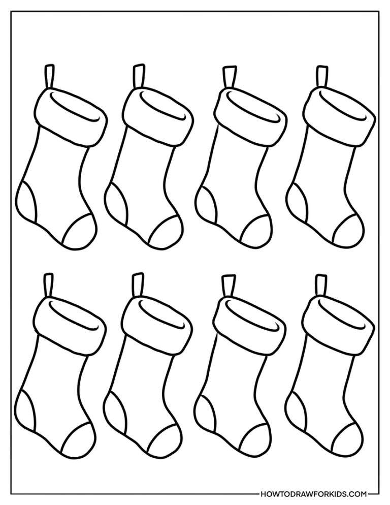 Christmas Stocking Coloring Pages - Free Printables