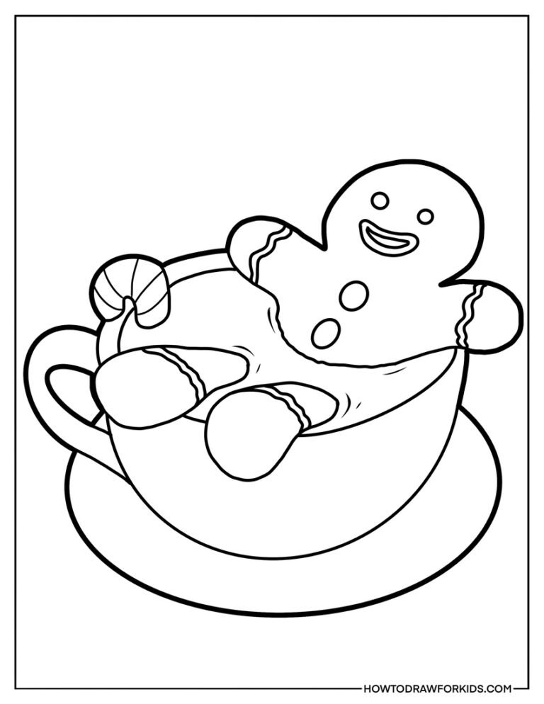 Gingerbread Man Coloring Pages - Free Printables