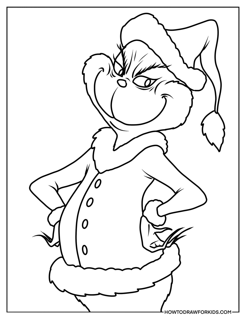 Grinch Coloring Pages - Free Printables