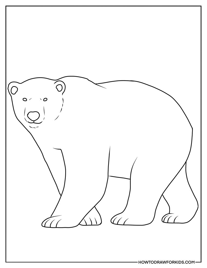Polar Bear Coloring Pages - Free Printables