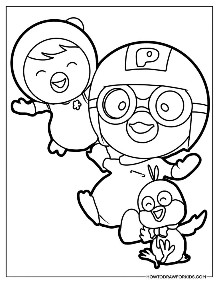 Pororo Coloring Pages - Free Printables