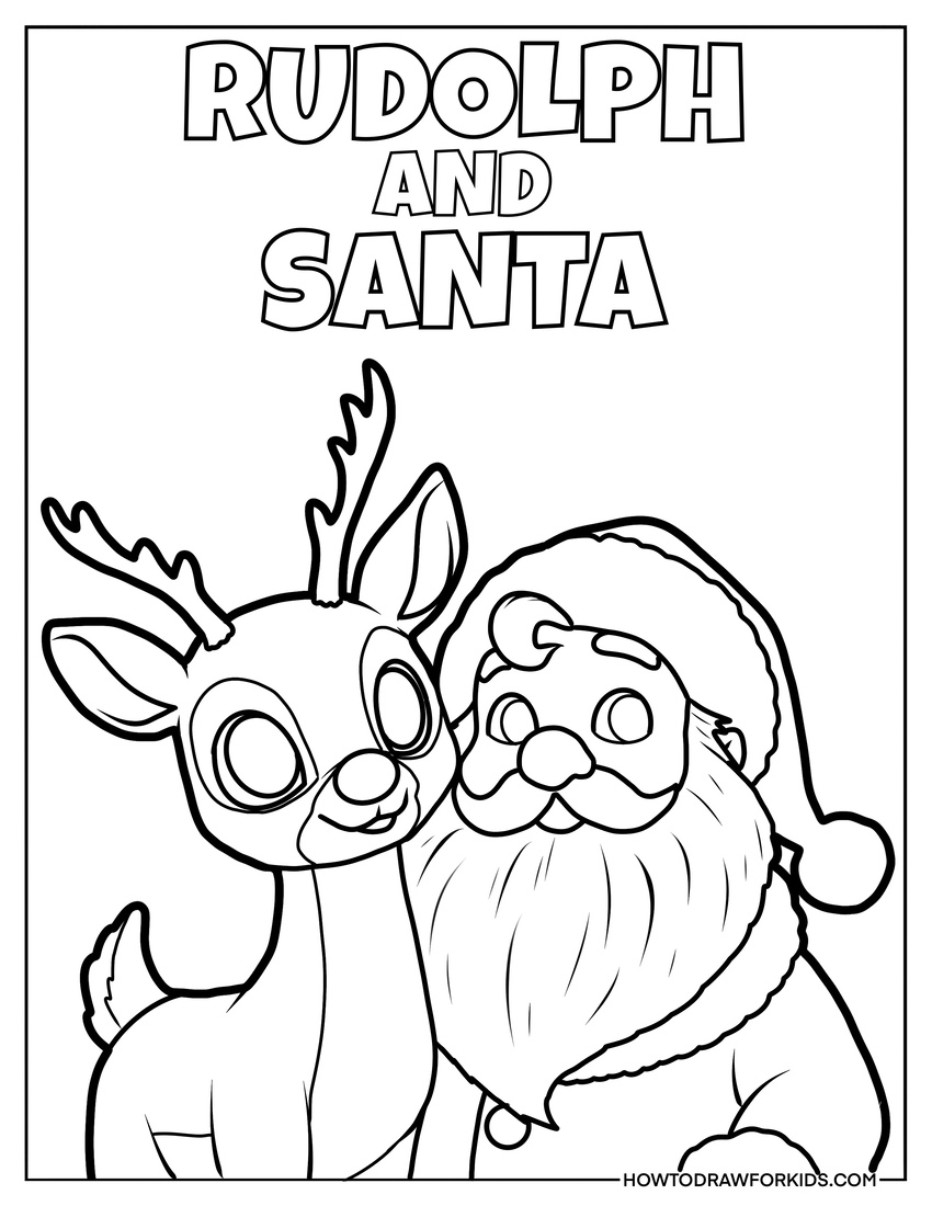 Rudolph Coloring Pages - Free Printables