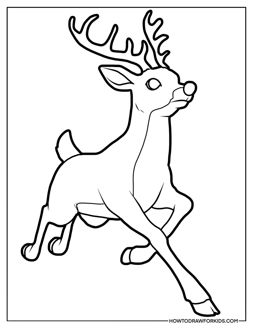 Rudolph Coloring Pages - Free Printables
