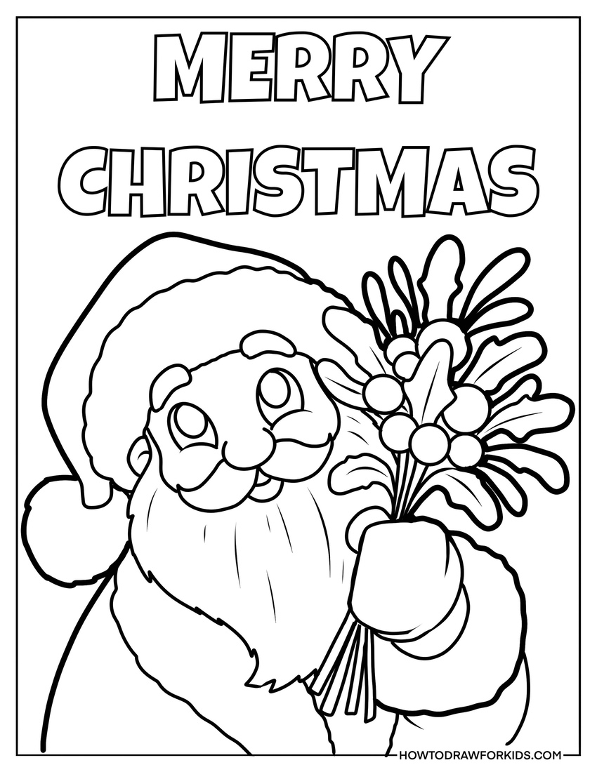 Mistletoe Coloring Pages - Free Printables