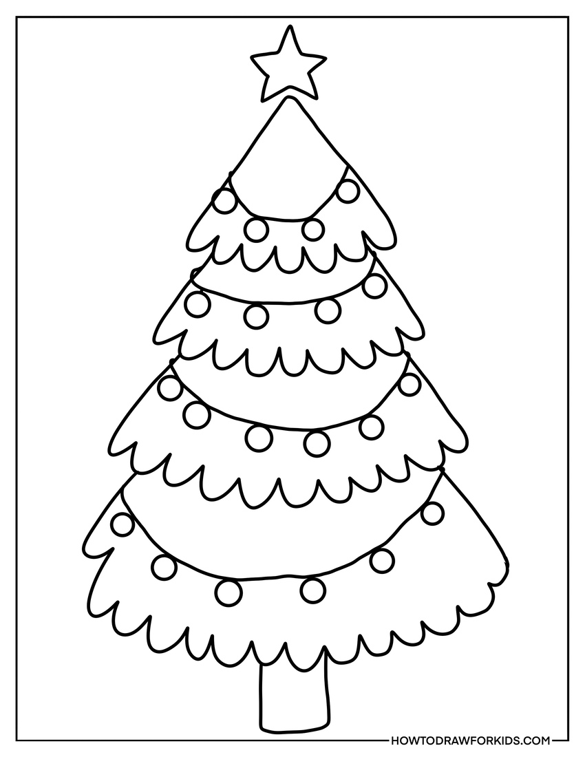 Christmas Lights Coloring Pages - Free Printables