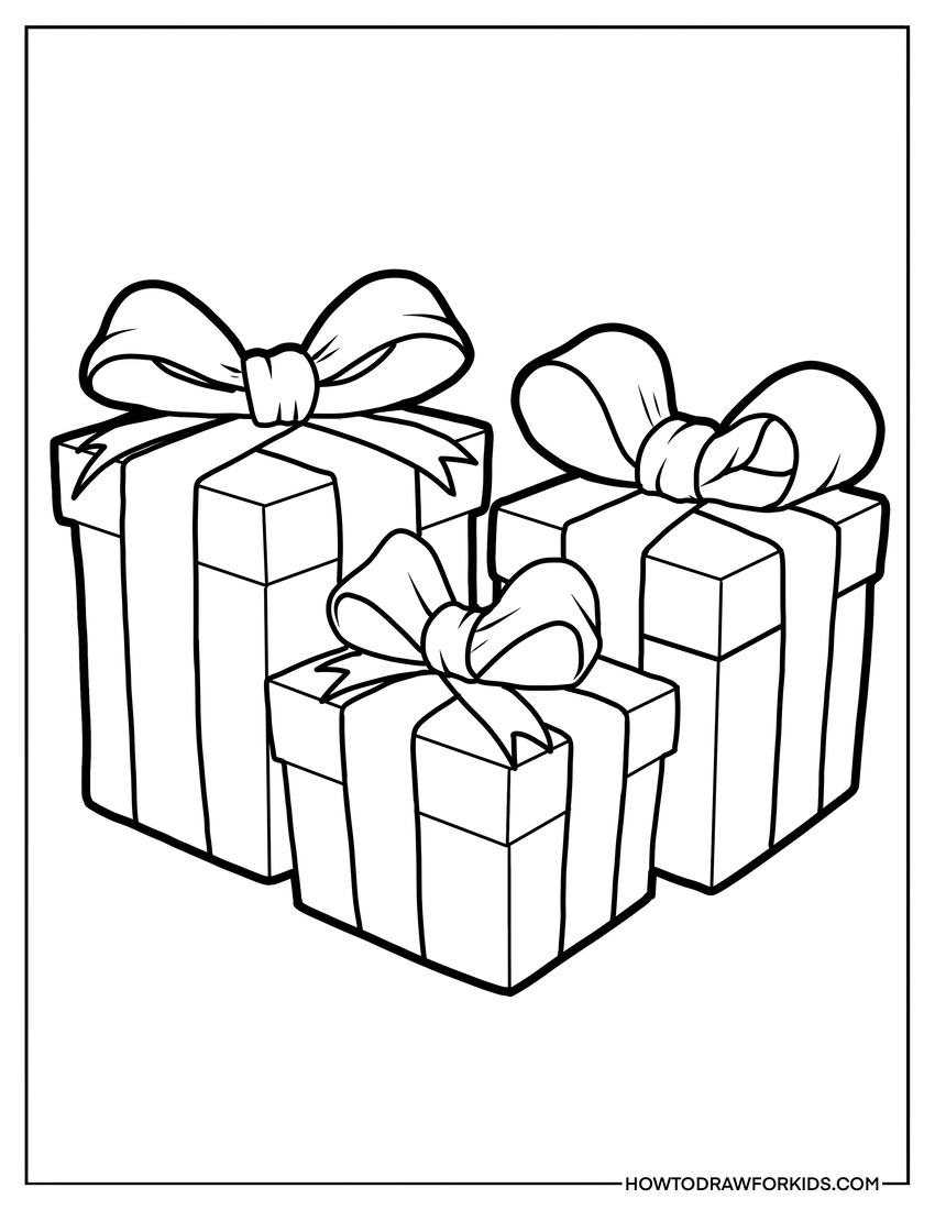 Present Coloring Pages - Free Printables
