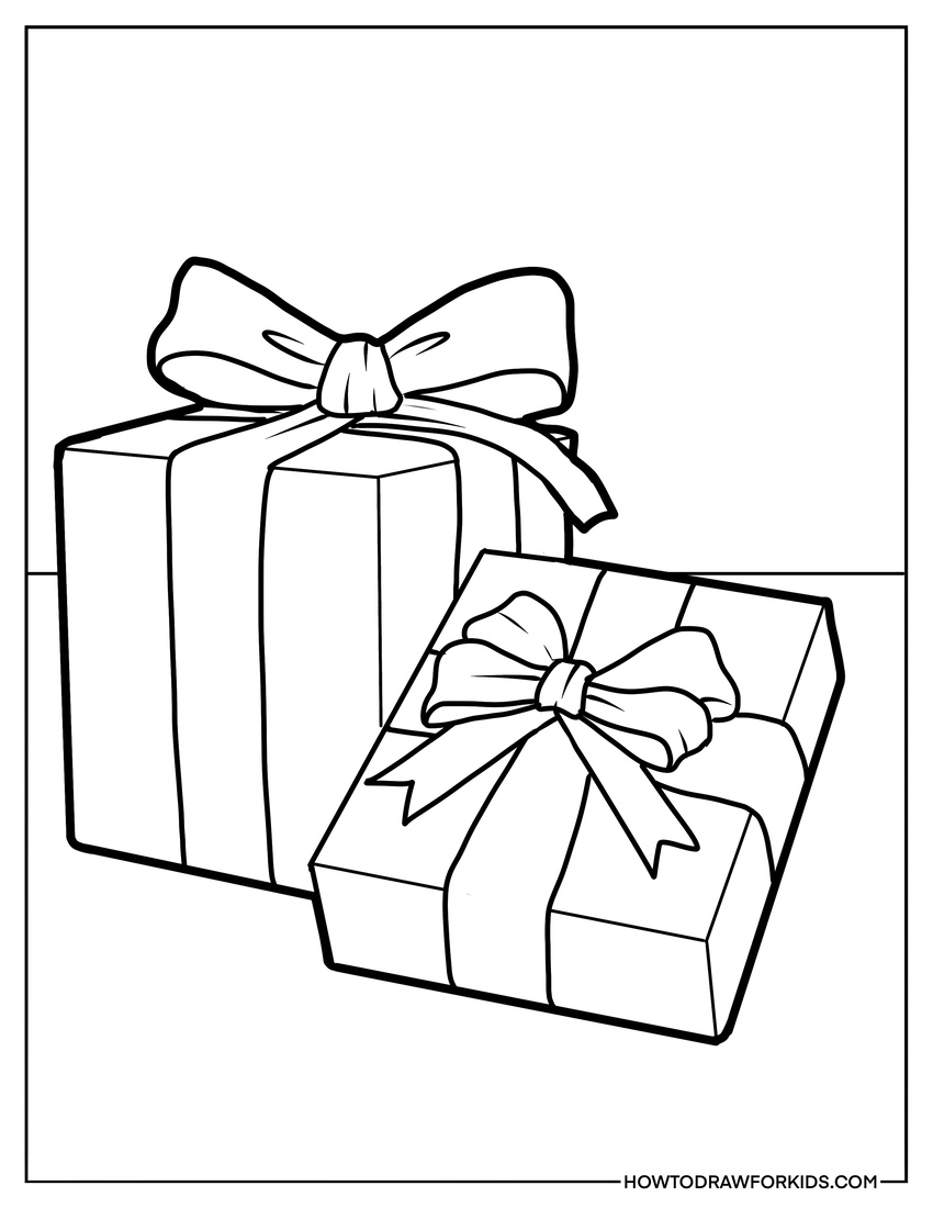 Present Coloring Pages - Free Printables