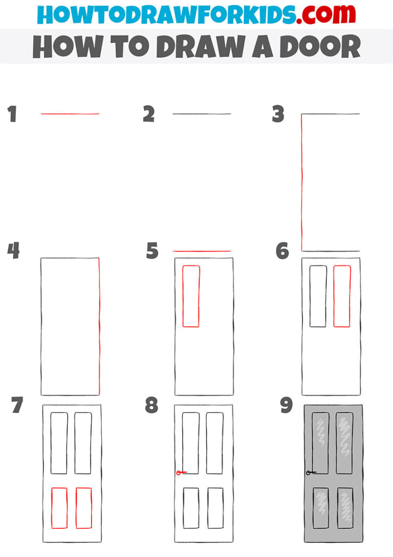How to Draw a Door - Easy Drawing Tutorial For Kids