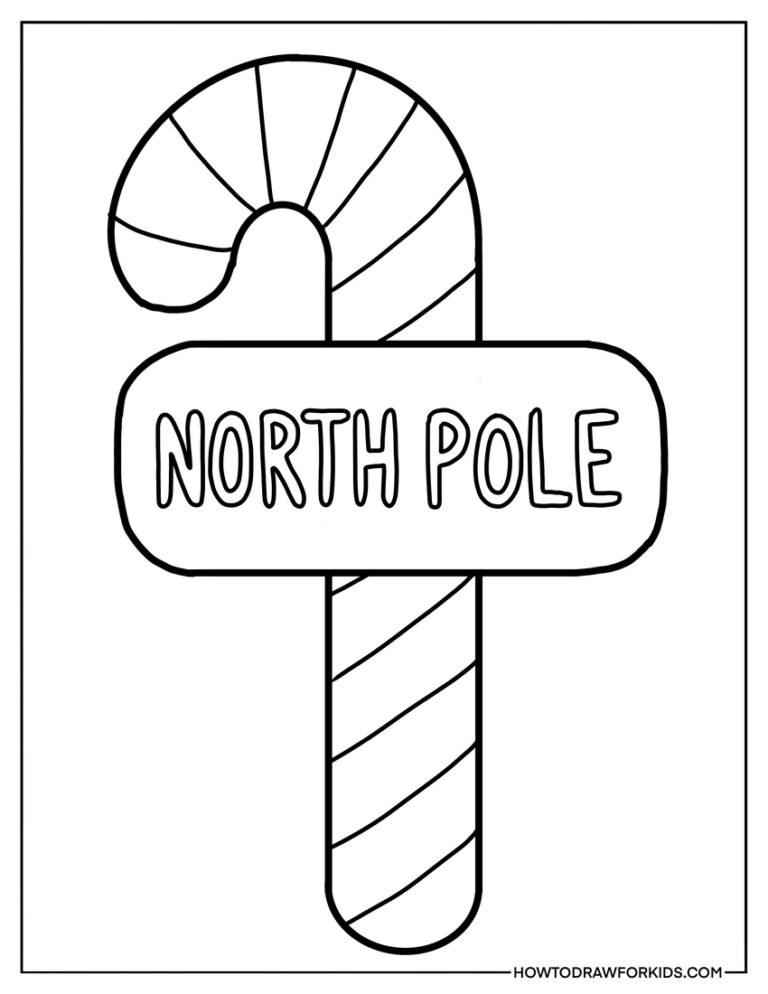 North Pole Coloring Pages - Free Printables