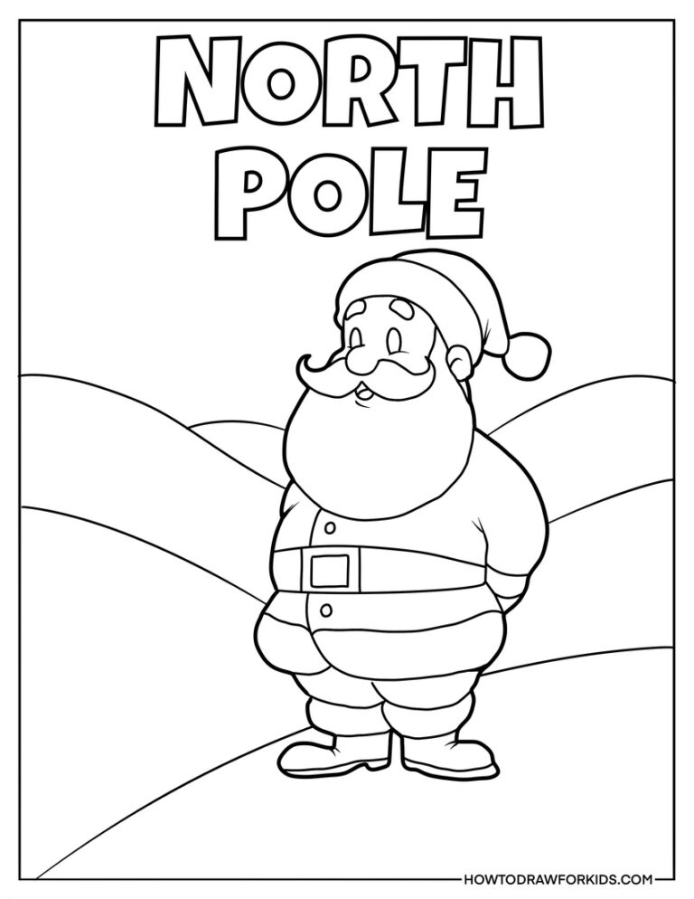 North Pole Coloring Pages - Free Printables