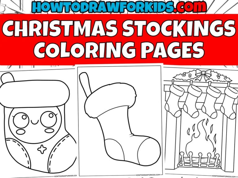Christmas Stocking Coloring Pages - Free Printables