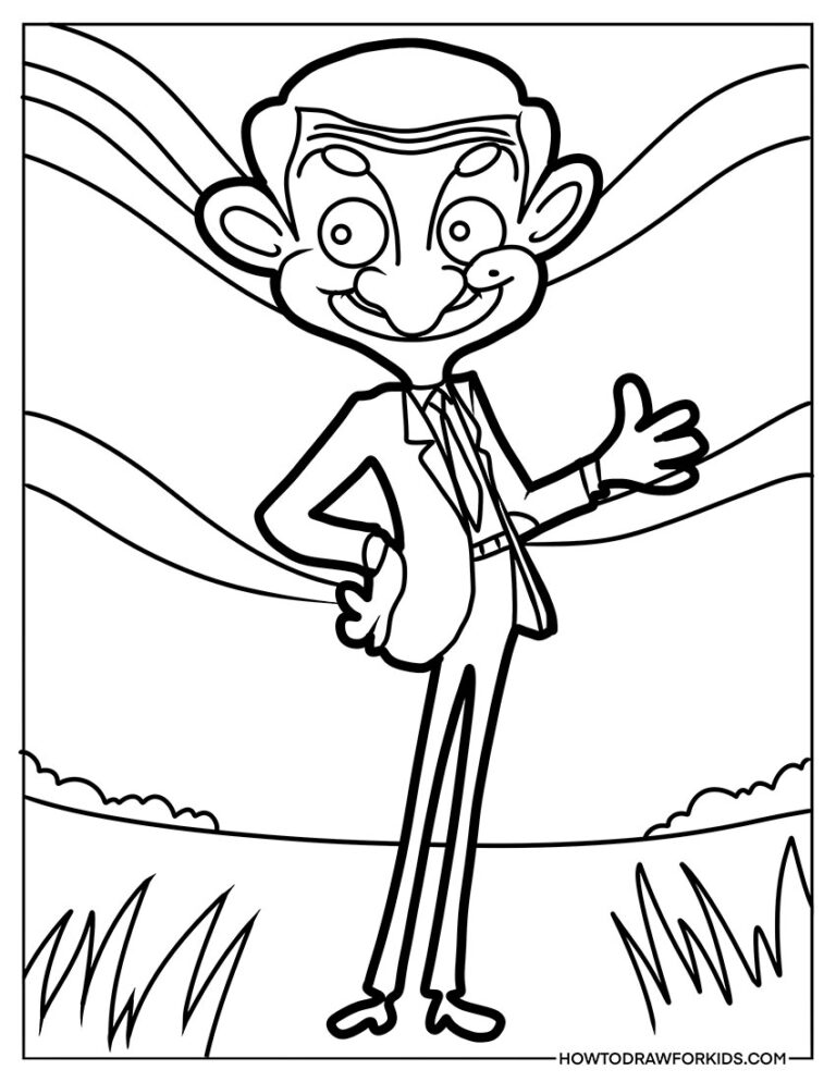 Mr. Bean Coloring Pages - Free Printables