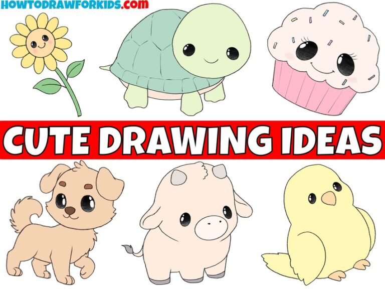 Cute Drawing Ideas - Easy Drawing Tutorial For Kids