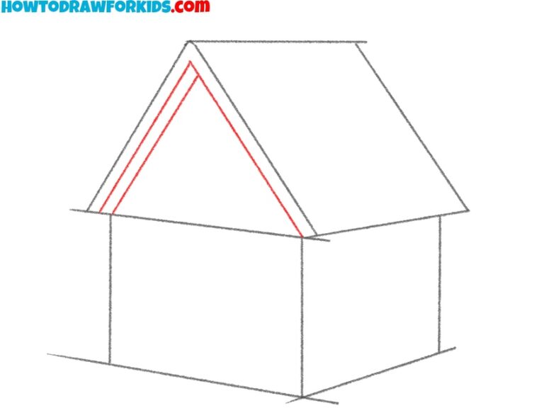 How to Draw a 3D House - Easy Drawing Tutorial For Kids