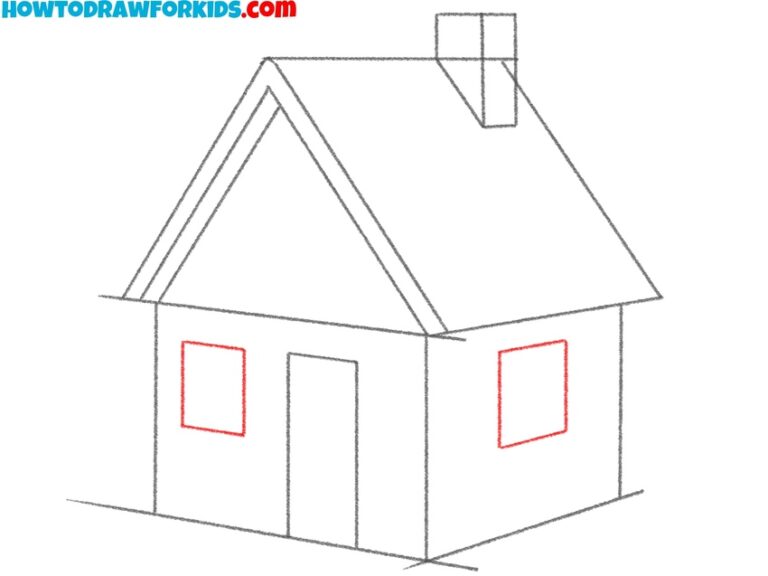 How to Draw a 3D House - Easy Drawing Tutorial For Kids