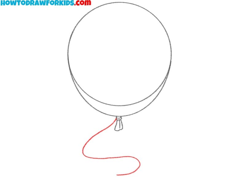 How to Draw a Balloon - Easy Drawing Tutorial For Kids