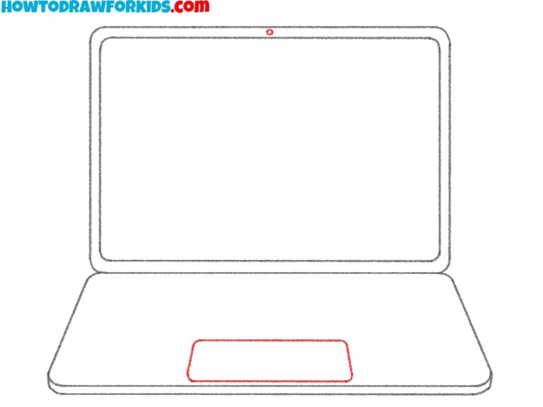 How to Draw a Laptop - Easy Drawing Tutorial For Kids