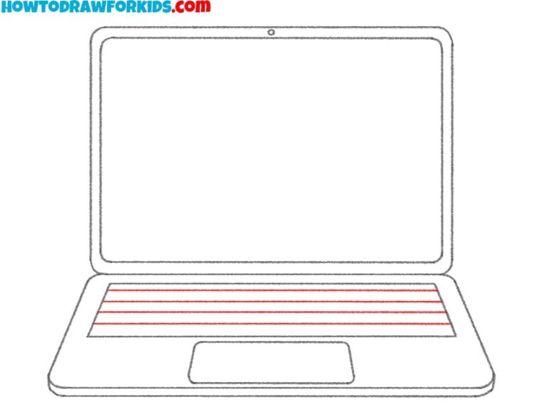 How to Draw a Laptop - Easy Drawing Tutorial For Kids