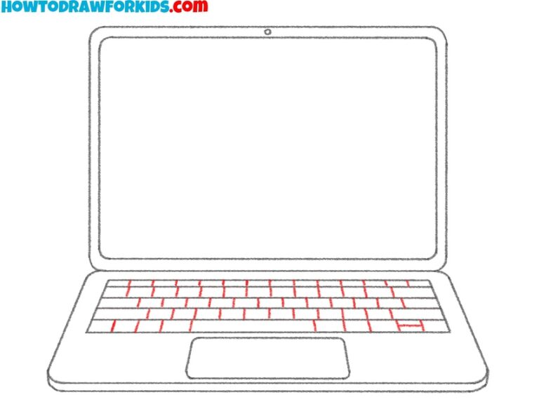 How to Draw a Laptop - Easy Drawing Tutorial For Kids