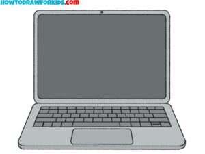 How to Draw a Laptop - Easy Drawing Tutorial For Kids