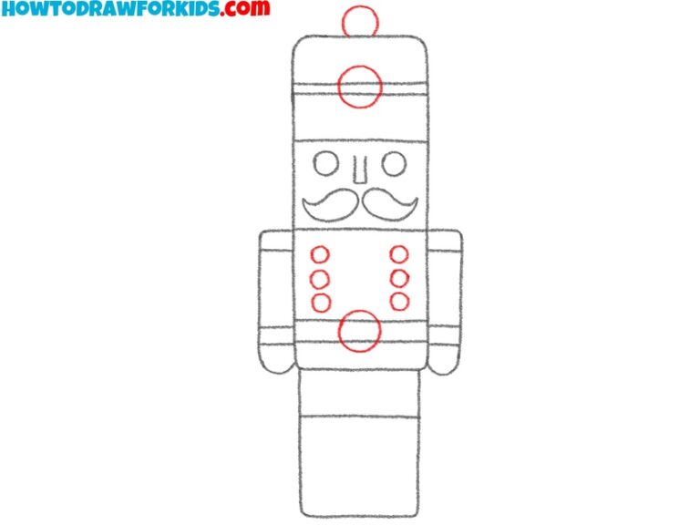 How to Draw a Nutcracker - Easy Drawing Tutorial For Kids