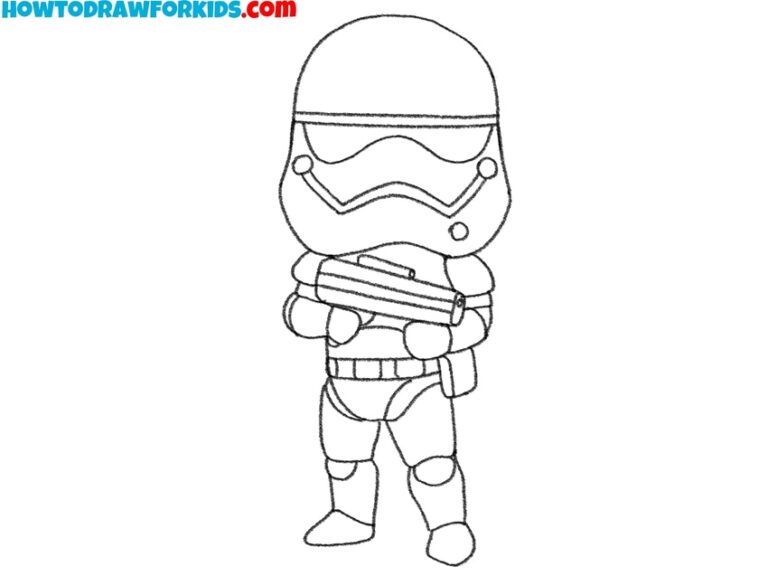How to Draw a Stormtrooper - Easy Drawing Tutorial For Kids