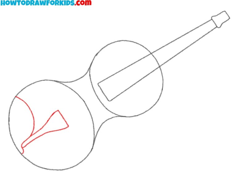 How to Draw a Violin - Easy Drawing Tutorial For Kids