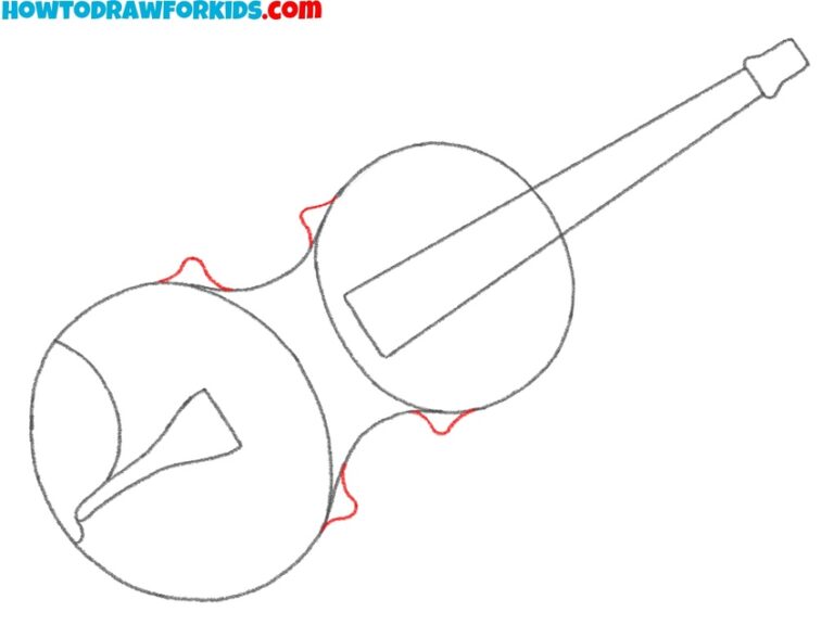 How to Draw a Violin - Easy Drawing Tutorial For Kids