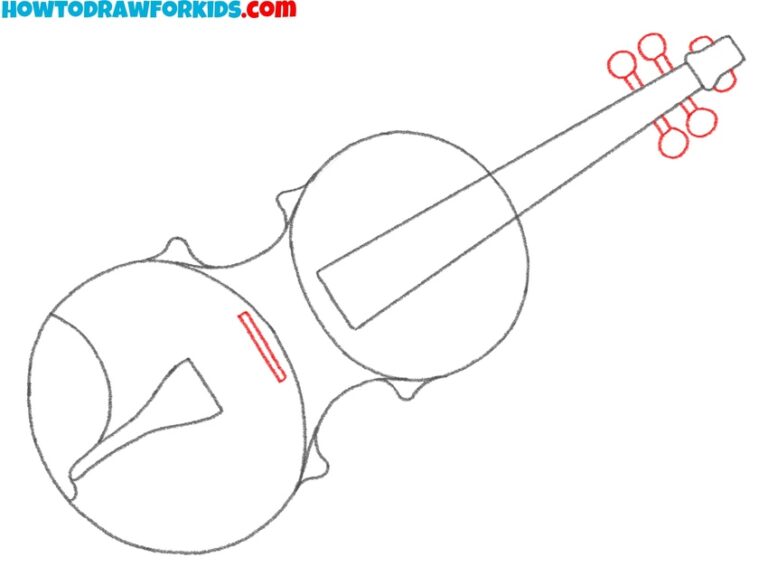 How to Draw a Violin - Easy Drawing Tutorial For Kids