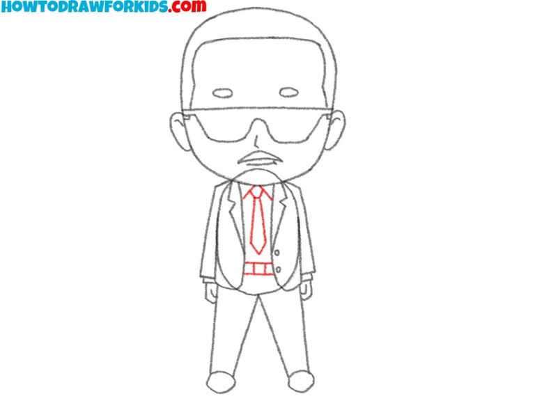 How to Draw Agent J - Easy Drawing Tutorial For Kids