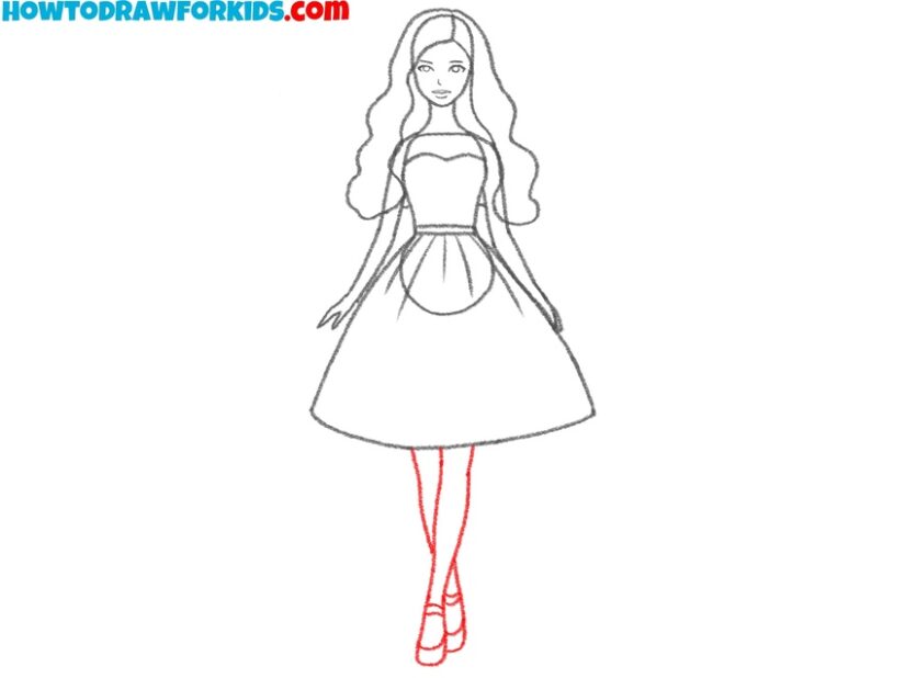 How to Draw Barbie - Easy Drawing Tutorial For Kids