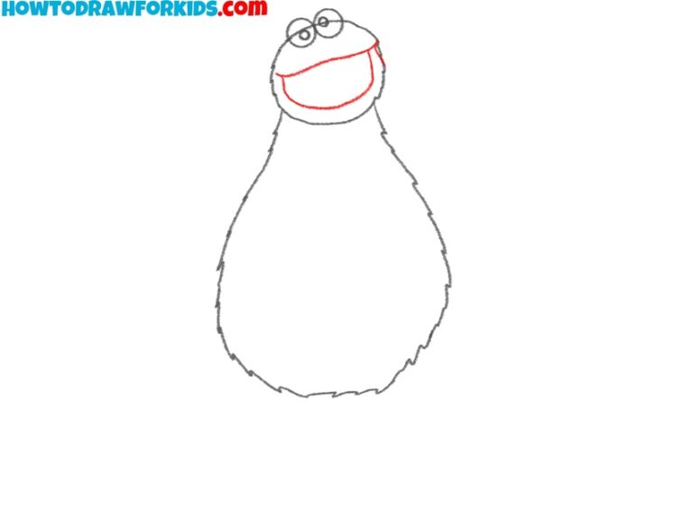 How to Draw Cookie Monster - Easy Drawing Tutorial For Kids