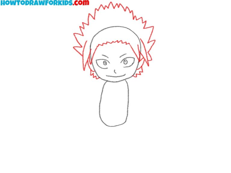 How to Draw Kirishima - Easy Drawing Tutorial For Kids