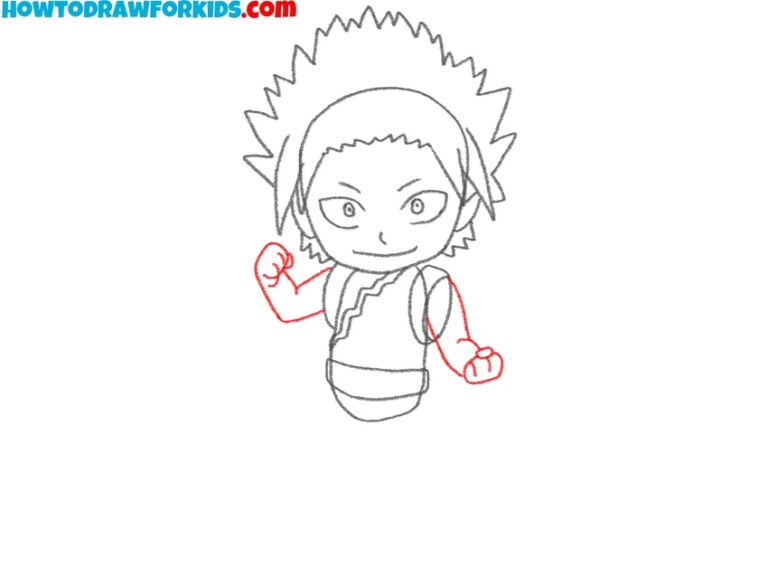 How to Draw Kirishima - Easy Drawing Tutorial For Kids