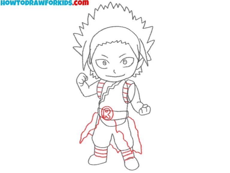 How to Draw Kirishima - Easy Drawing Tutorial For Kids