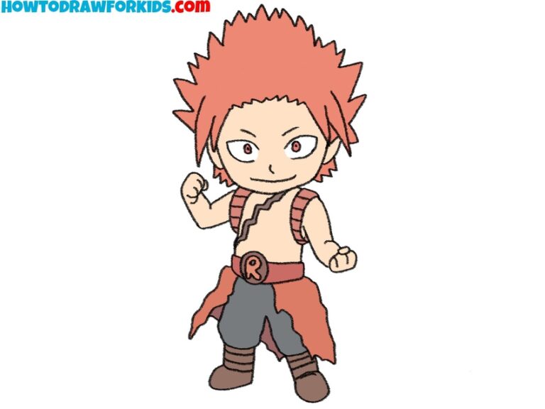 How to Draw Kirishima - Easy Drawing Tutorial For Kids