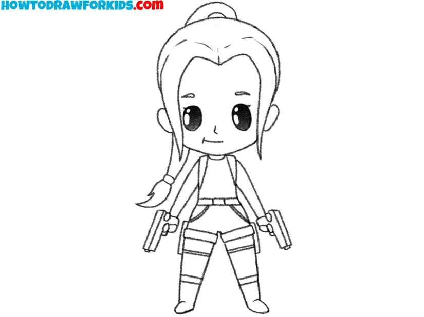 How to Draw Lara Croft - Easy Drawing Tutorial For Kids