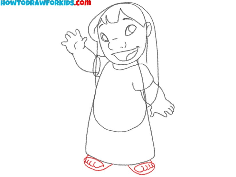 How to Draw Lilo - Easy Drawing Tutorial For Kids