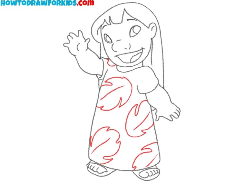 How to Draw Lilo - Easy Drawing Tutorial For Kids