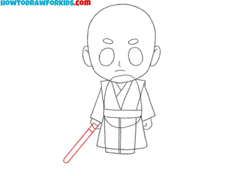 How to Draw Mace Windu - Easy Drawing Tutorial For Kids